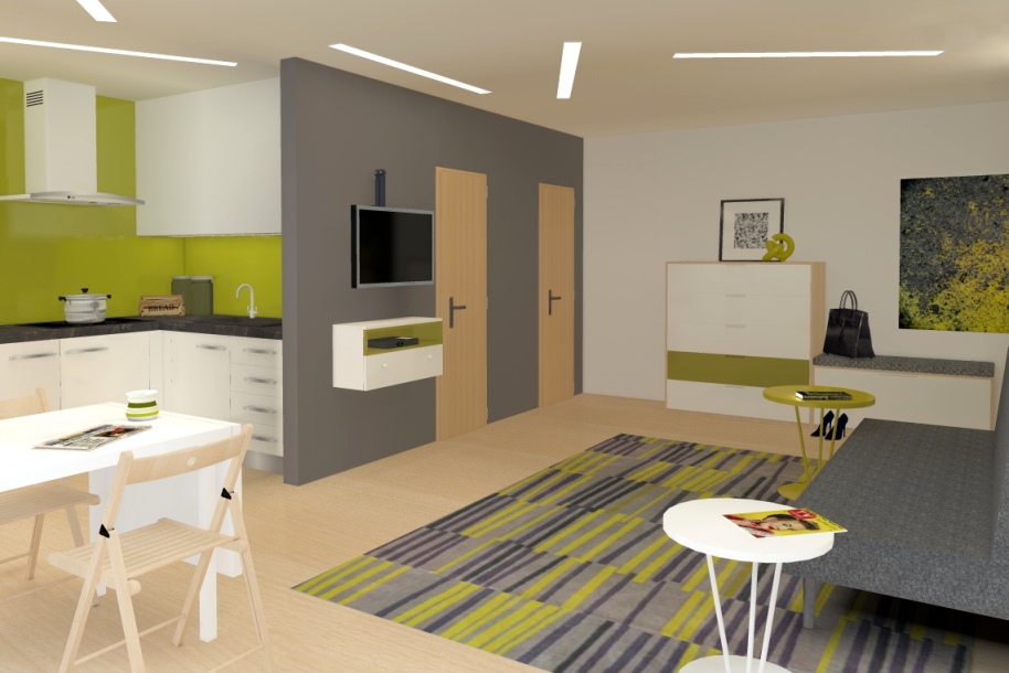 Galéria - 1-izbový byt Bratislava - Chic! interiors - návrhy interiérov